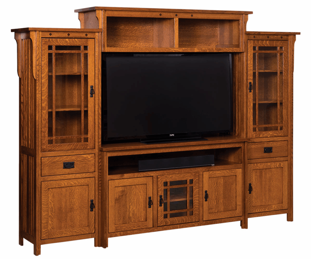 Royal Mission Wall Unit | Amish Oak & Cherry | Hickory, NC