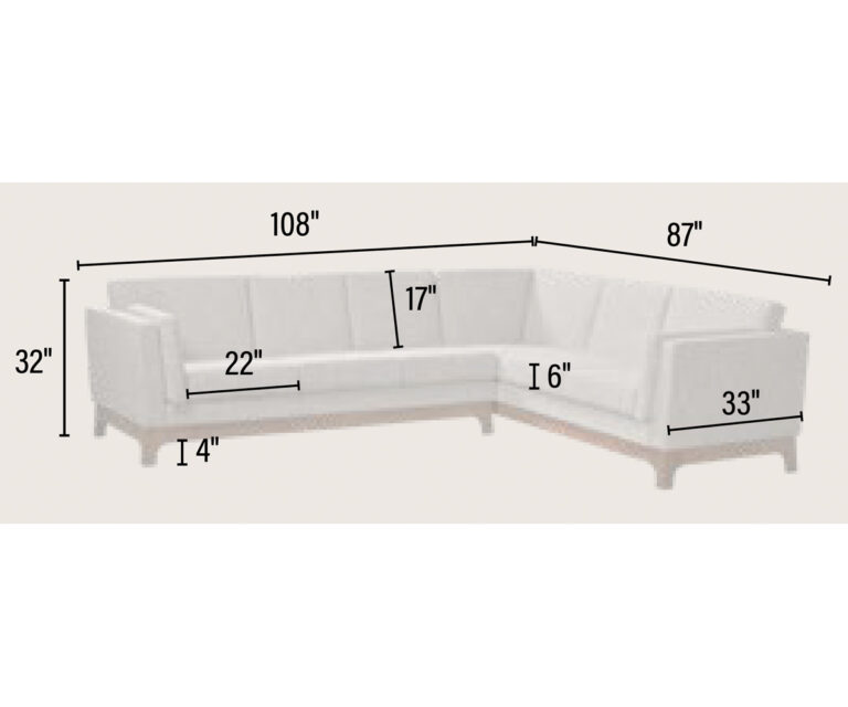 Fusion Sectional Sofa | Amish Oak & Cherry | Hickory, NC