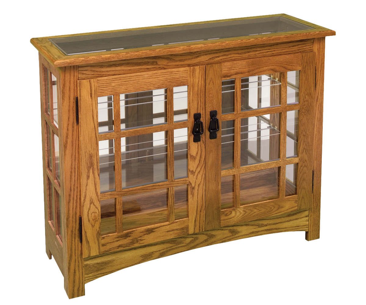 Mission Small Console | Amish Oak & Cherry | Hickory, NC