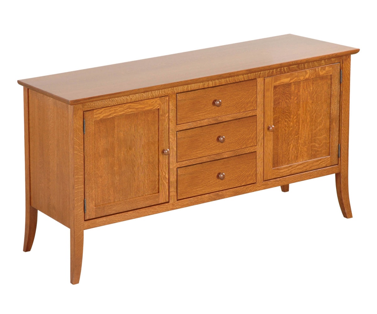 Cambridge Sideboard - 35"H | Amish Oak & Cherry | Hickory, NC