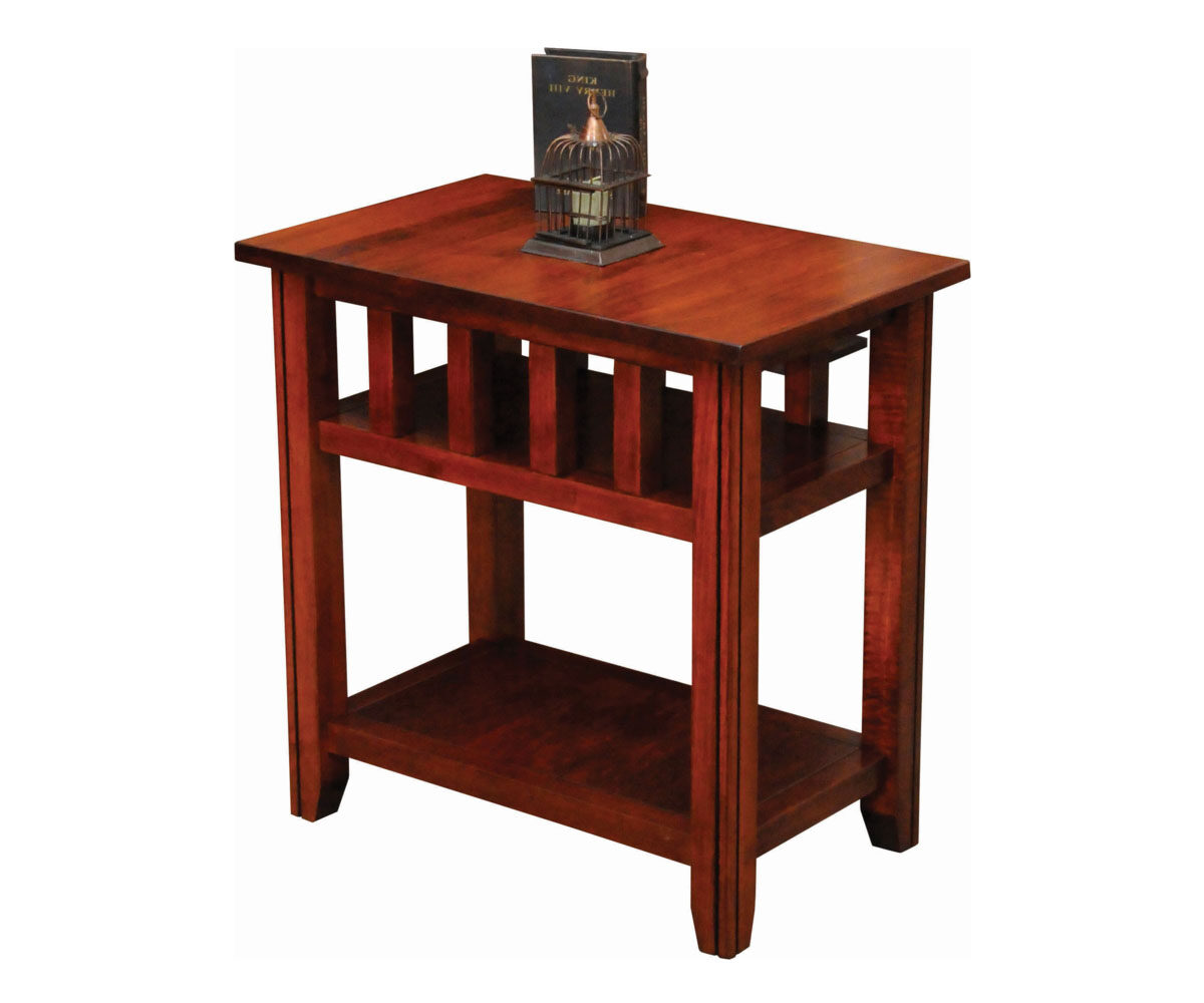 20th Century Mission End Table | Amish Oak & Cherry | Hickory, NC