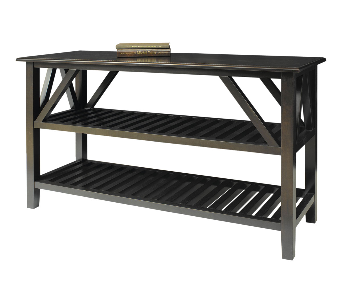 Arbor Console Table | Amish Oak & Cherry | Hickory, NC