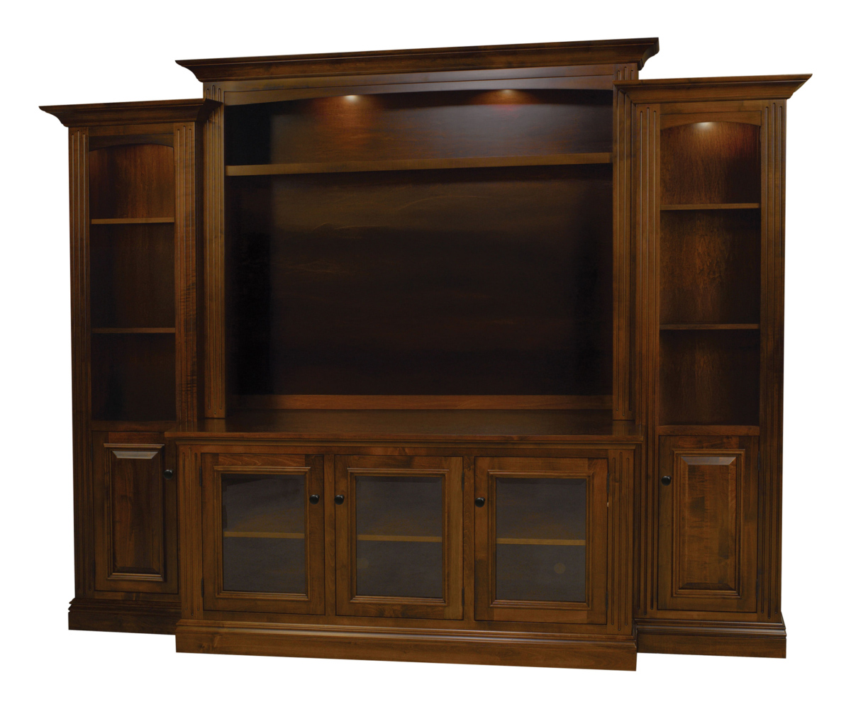 Berlin Plasma Wall Unit | Amish Oak & Cherry | Hickory, NC