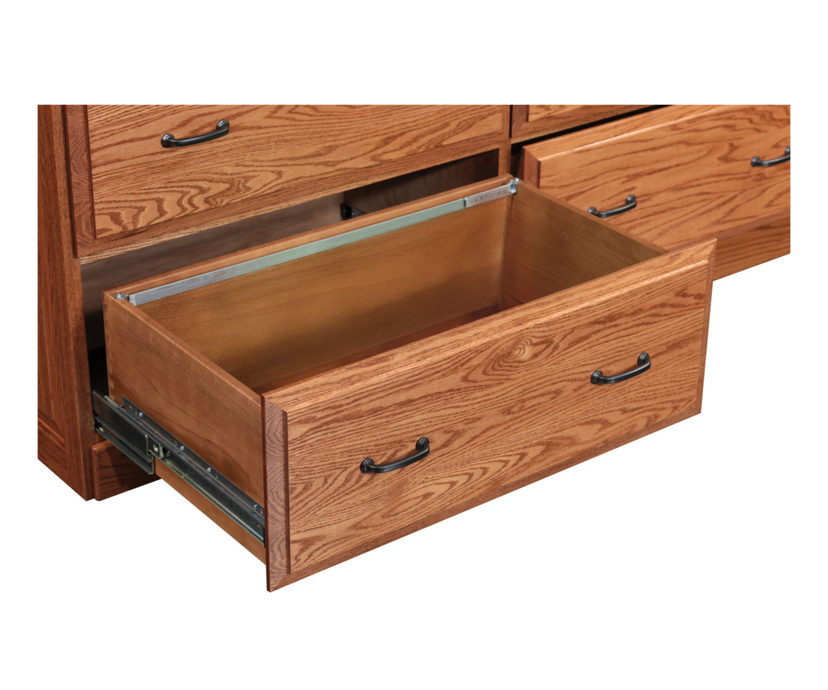 Double Lateral File | Amish Oak & Cherry | Hickory, NC