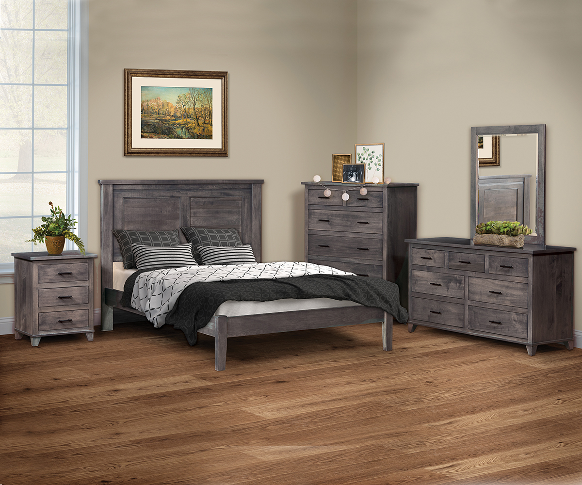 Portica Bedroom Collection | Amish Oak & Cherry | Hickory, NC