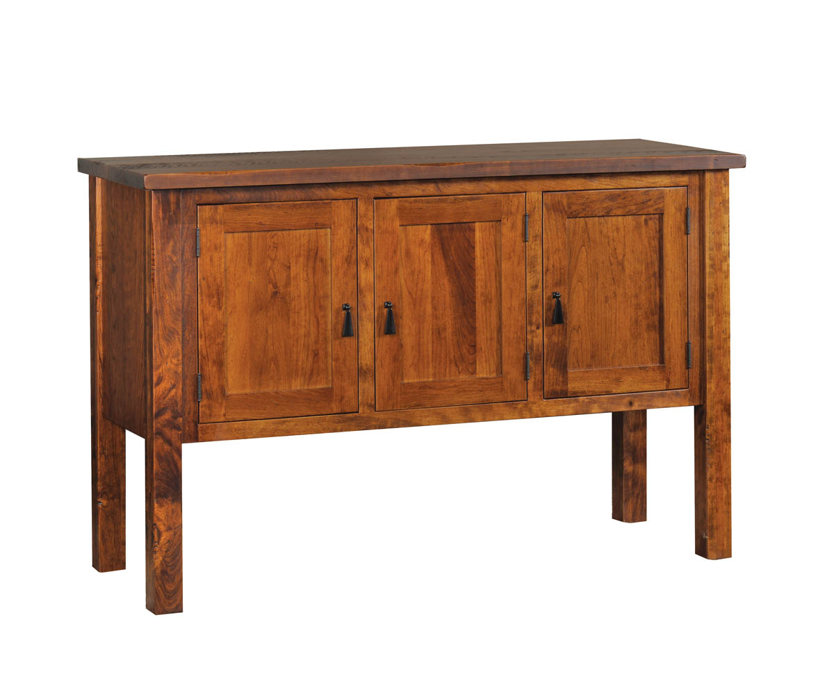 Sadler Mission Server | Amish Oak & Cherry | Hickory, NC