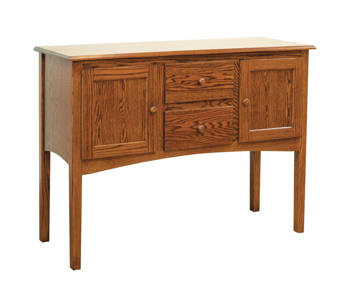 Shaker Side Board | Amish Oak & Cherry | Hickory, NC