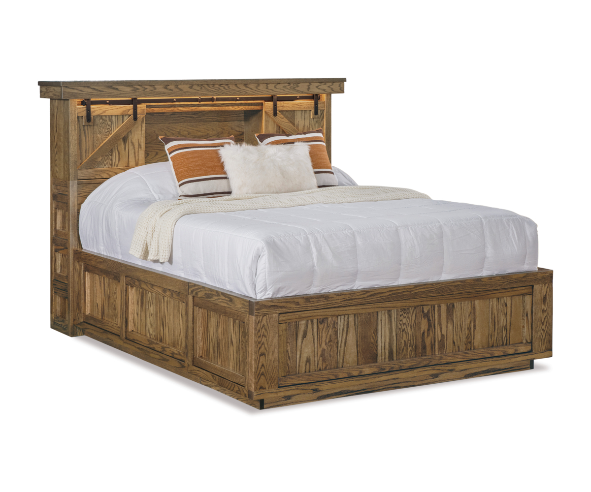 Platform Bed - 18"H Platform | Amish Oak & Cherry | Hickory, NC