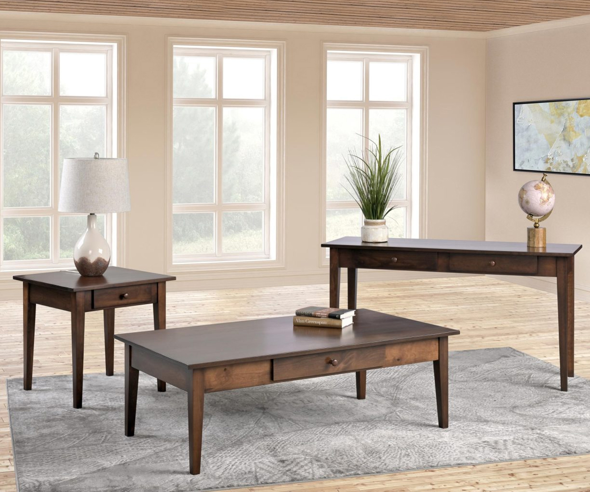Shaker Sofa Table | Amish Oak & Cherry | Hickory, NC
