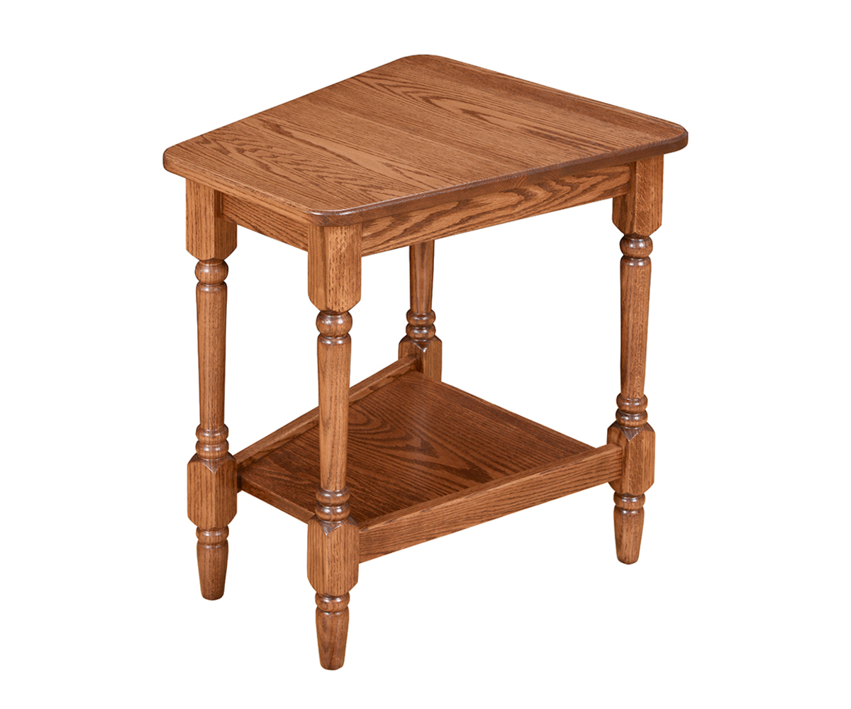 Country Wedge Table | Amish Oak & Cherry | Hickory, NC