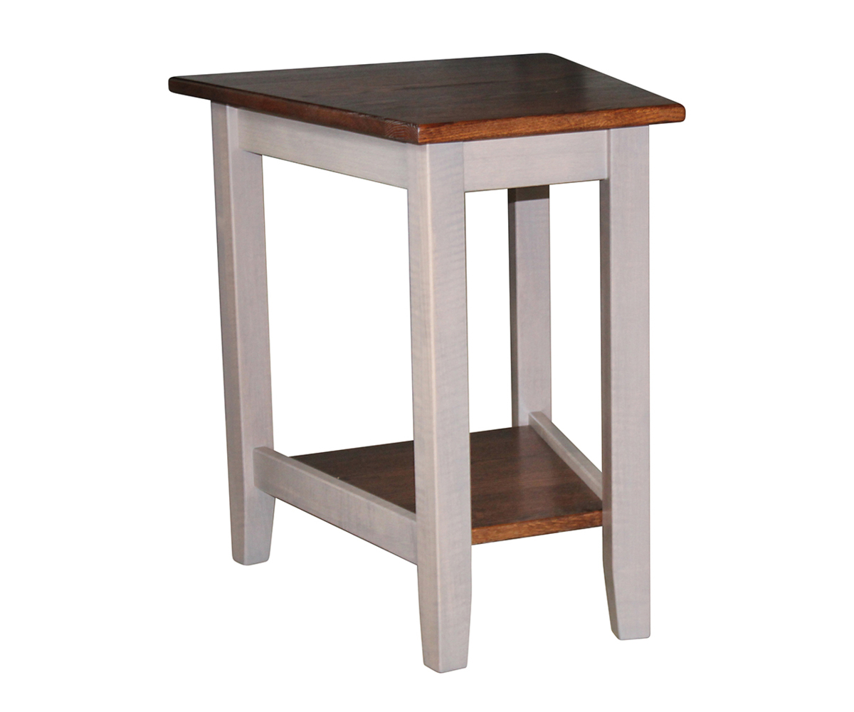 2-Tone Shaker Wedge Table | Amish Oak & Cherry | Hickory, NC