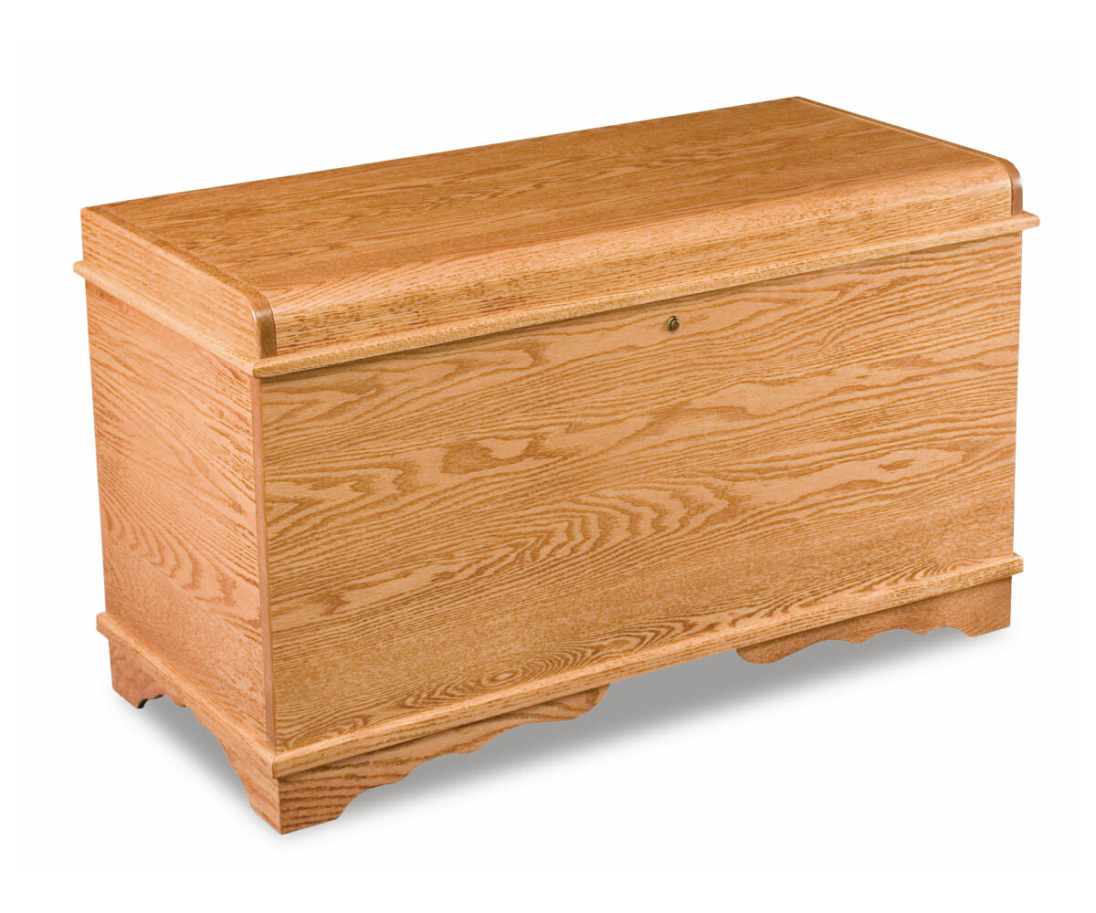 Waterfall Cedar Chest | Amish Oak & Cherry | Hickory, NC